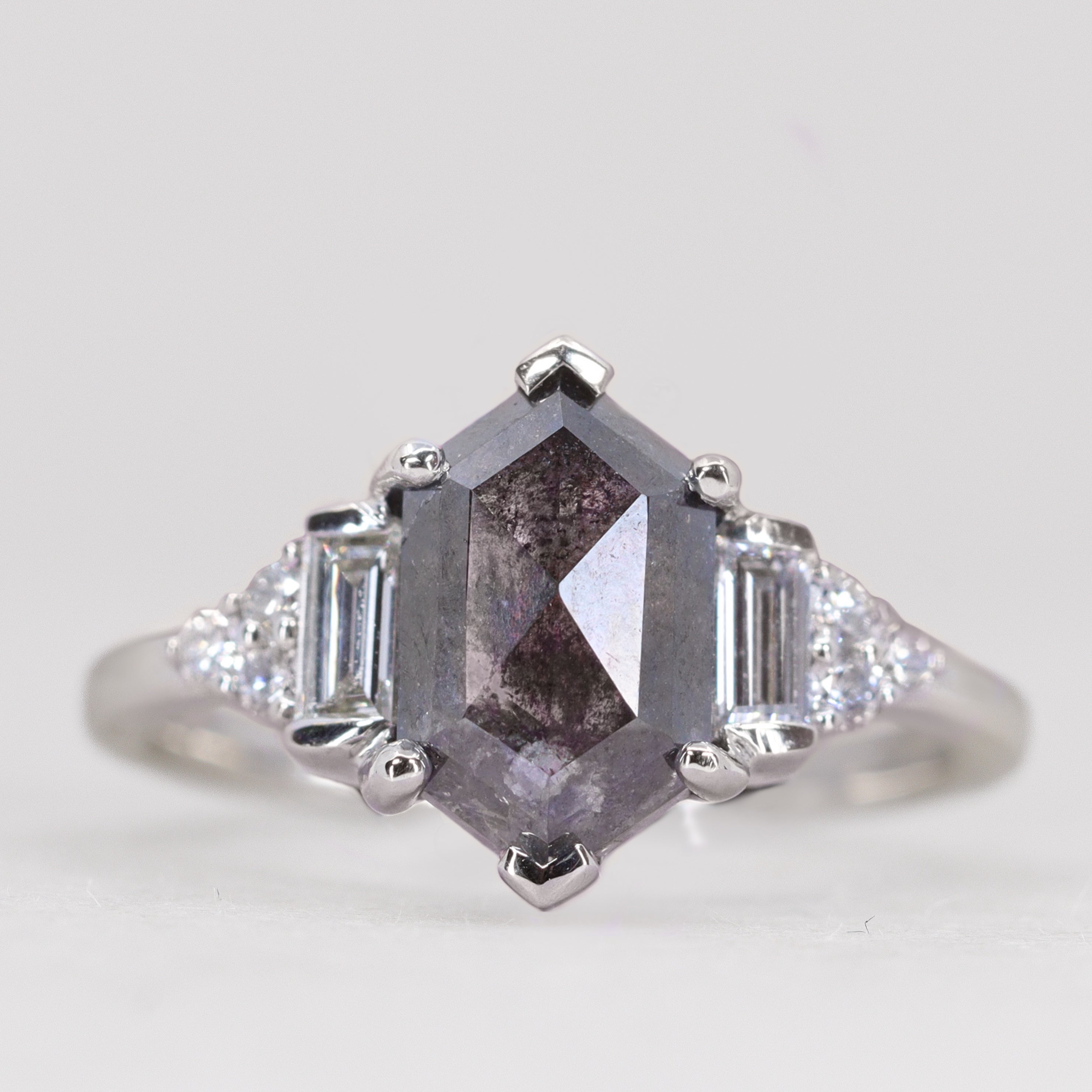 Hexagon salt and pepper diamond store