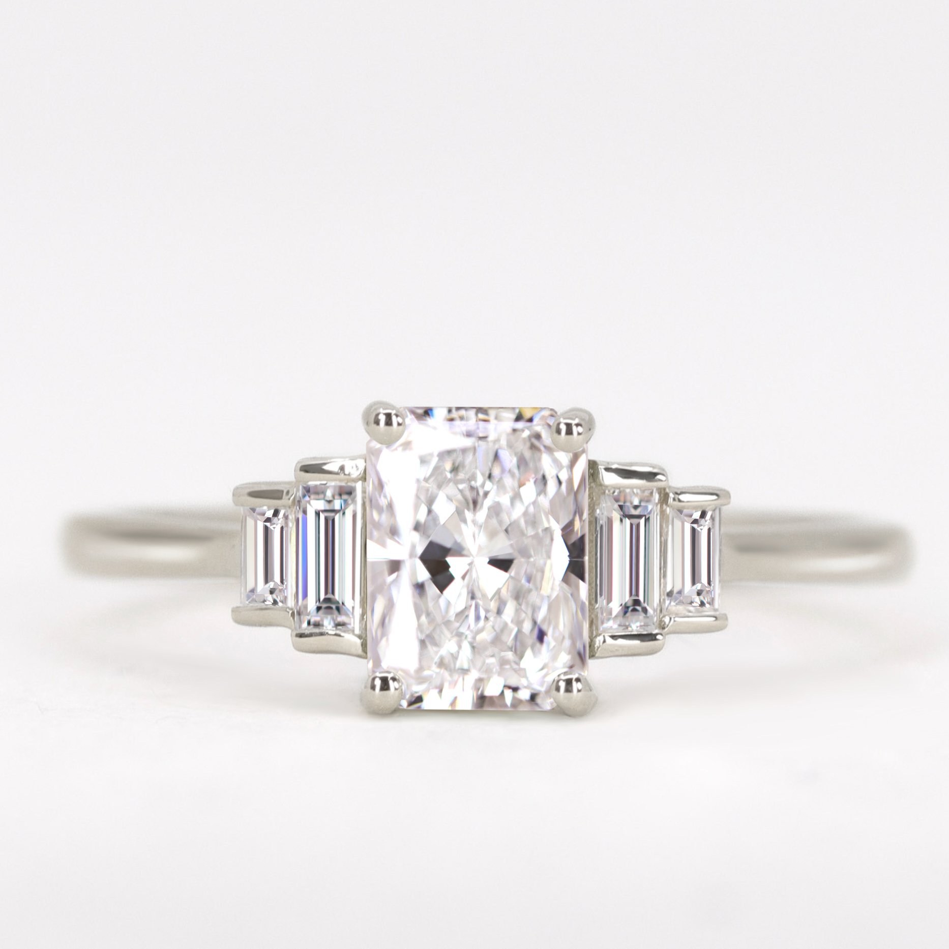Erin - Art Deco Radiant Cut Engagement Ring – Jessica Flinn Fine Jewellery